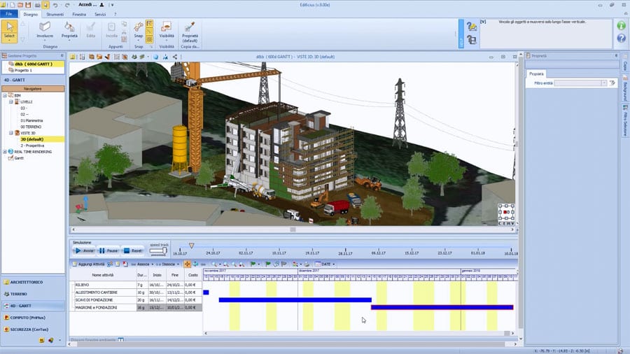 Pianificazione progetti BIM 4D | usBIM gantt | ACCA software