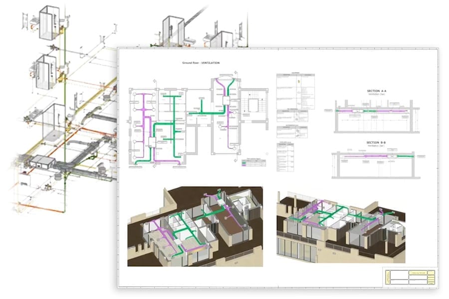 Conception CVC Plomberie et Electricité | Edificius MEP | ACCA software